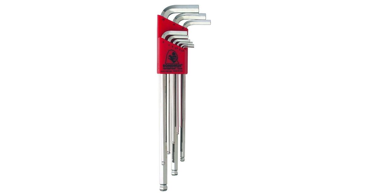 BONDHUS imbus sada BLX9MB metric chróm/extra 17099 - Náradie Hornig