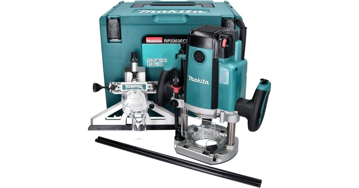 MAKITA RP2303FCXJ horná frézka s reguláciou 2100W, klieštiny 6+8+12mm ...